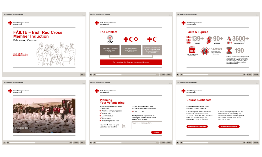 Irish Red Cross Online Member Induction Course developed by Esus ...